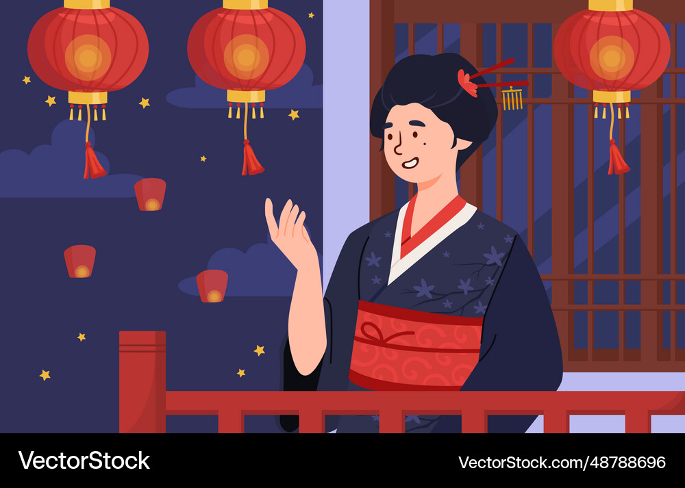 Chinese woman concept Royalty Free Vector Image