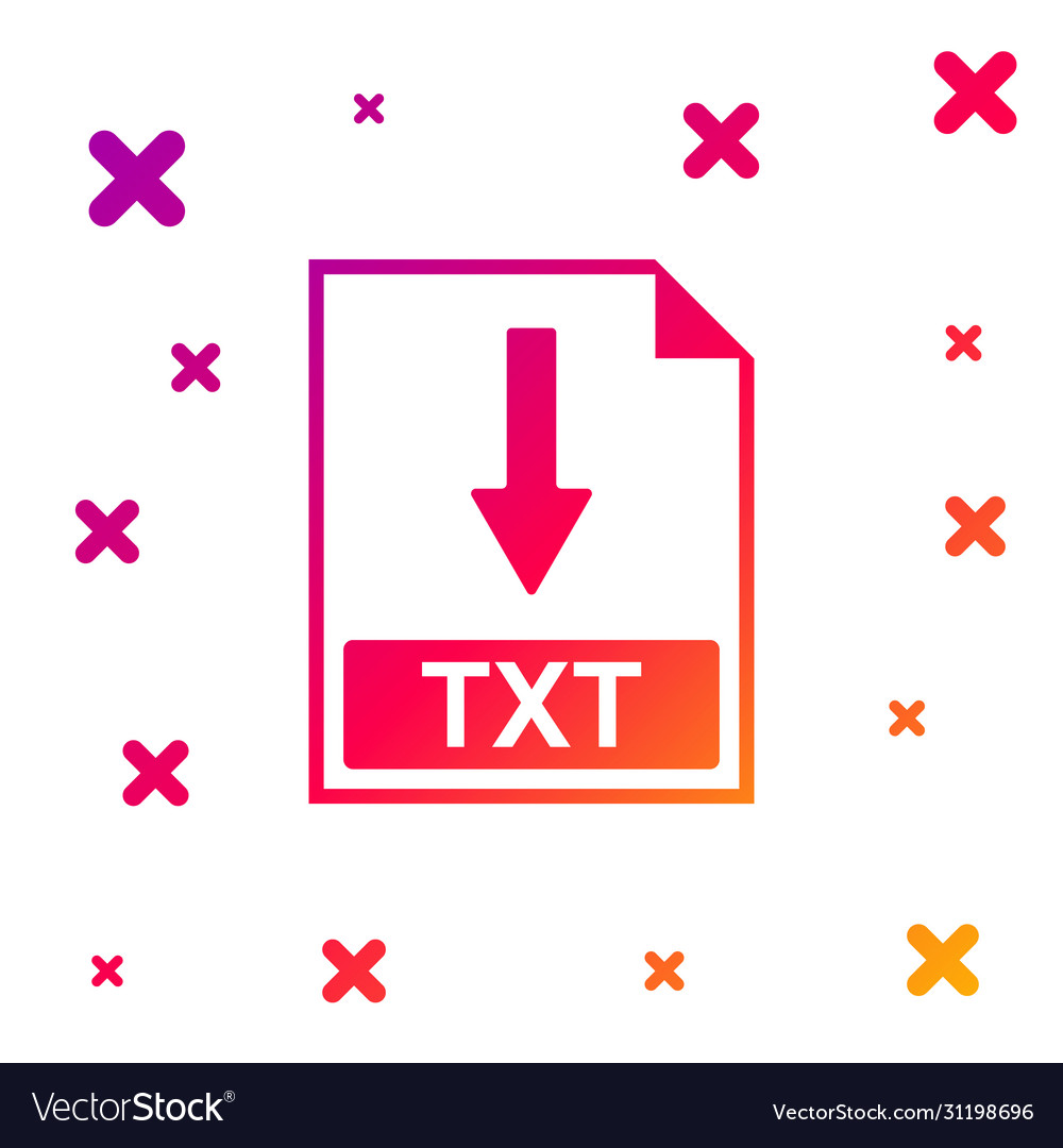 Color txt file document icon download txt button Vector Image Color txt file document icon download txt button Vector Image