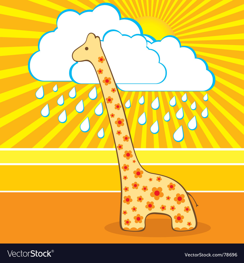 Cute giraffe Royalty Free Vector Image - VectorStock