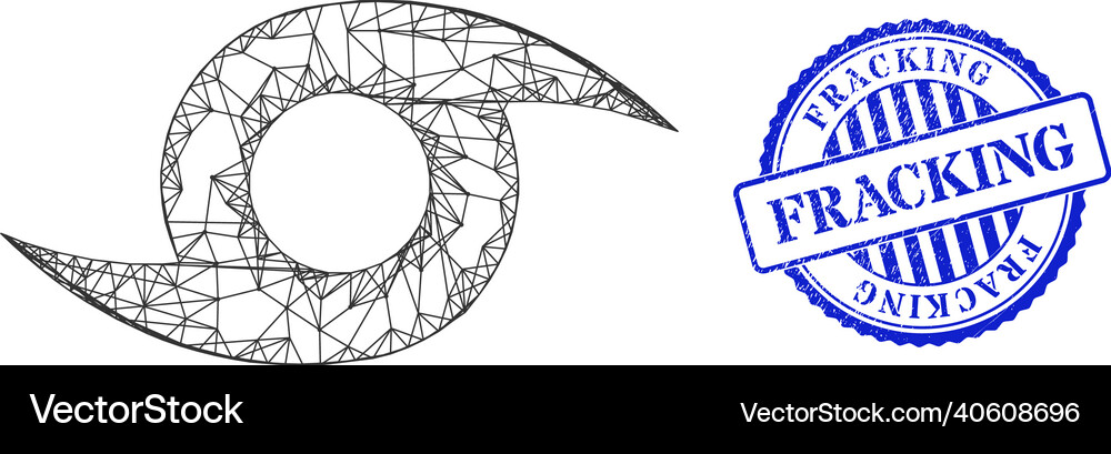 Distress fracking stamp seal and hatched hurricane