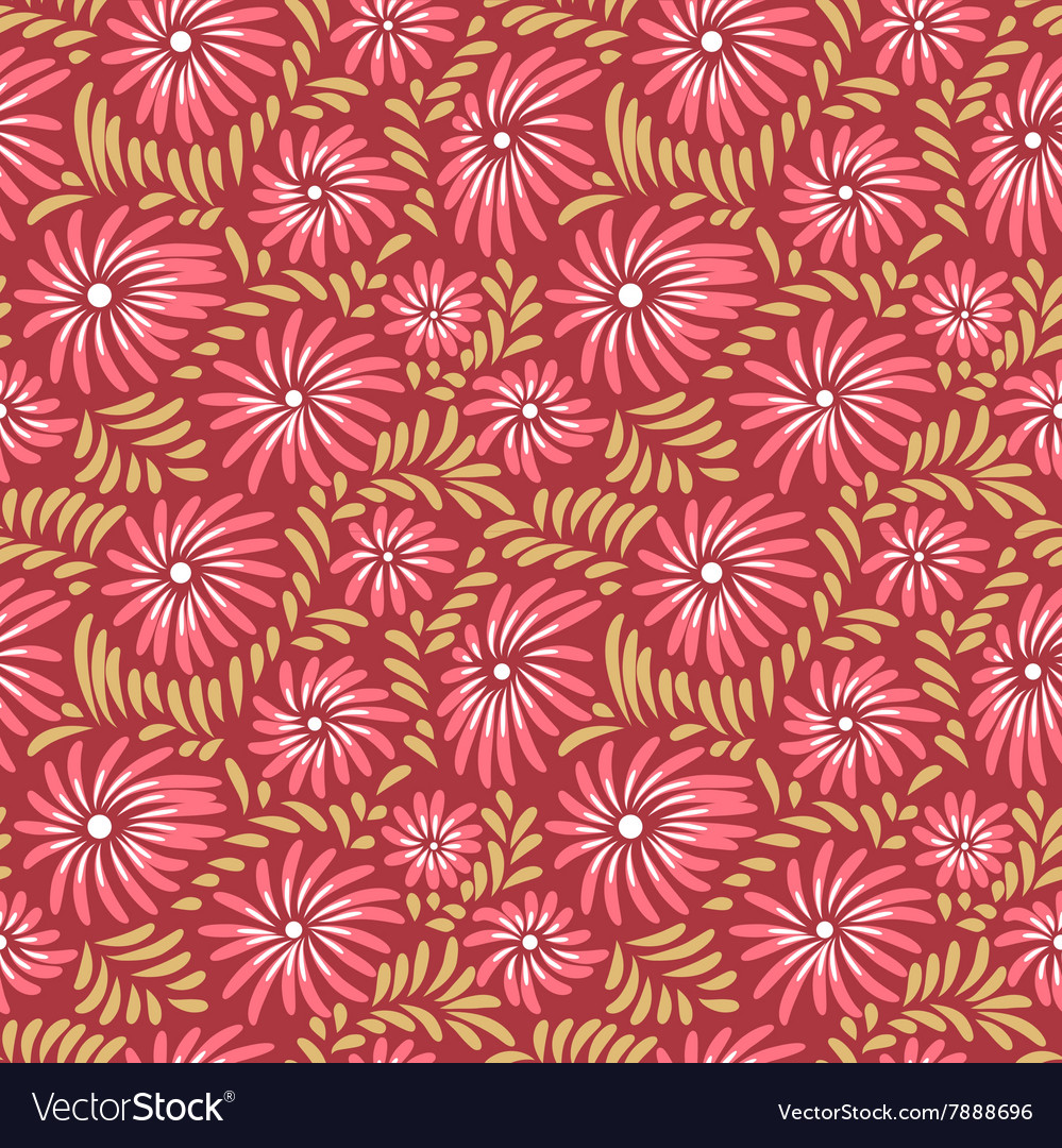 Floral seamless Royalty Free Vector Image - VectorStock