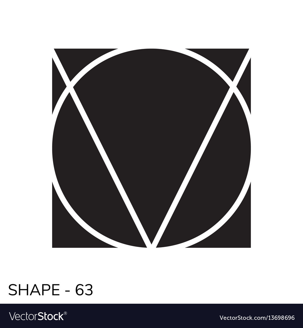 Simple geometric shape Royalty Free Vector Image