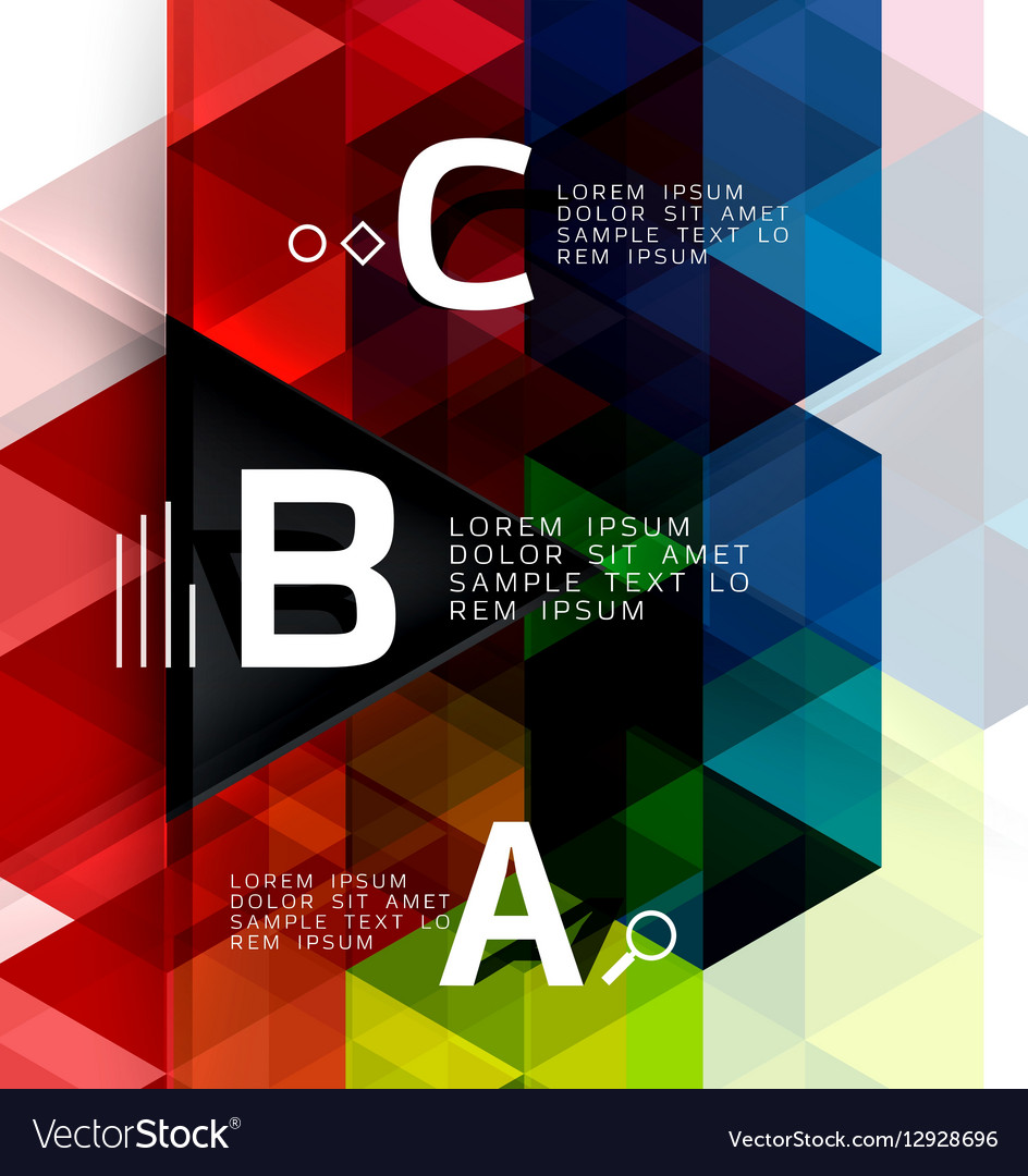 Triangle polygonal abstract background Royalty Free Vector