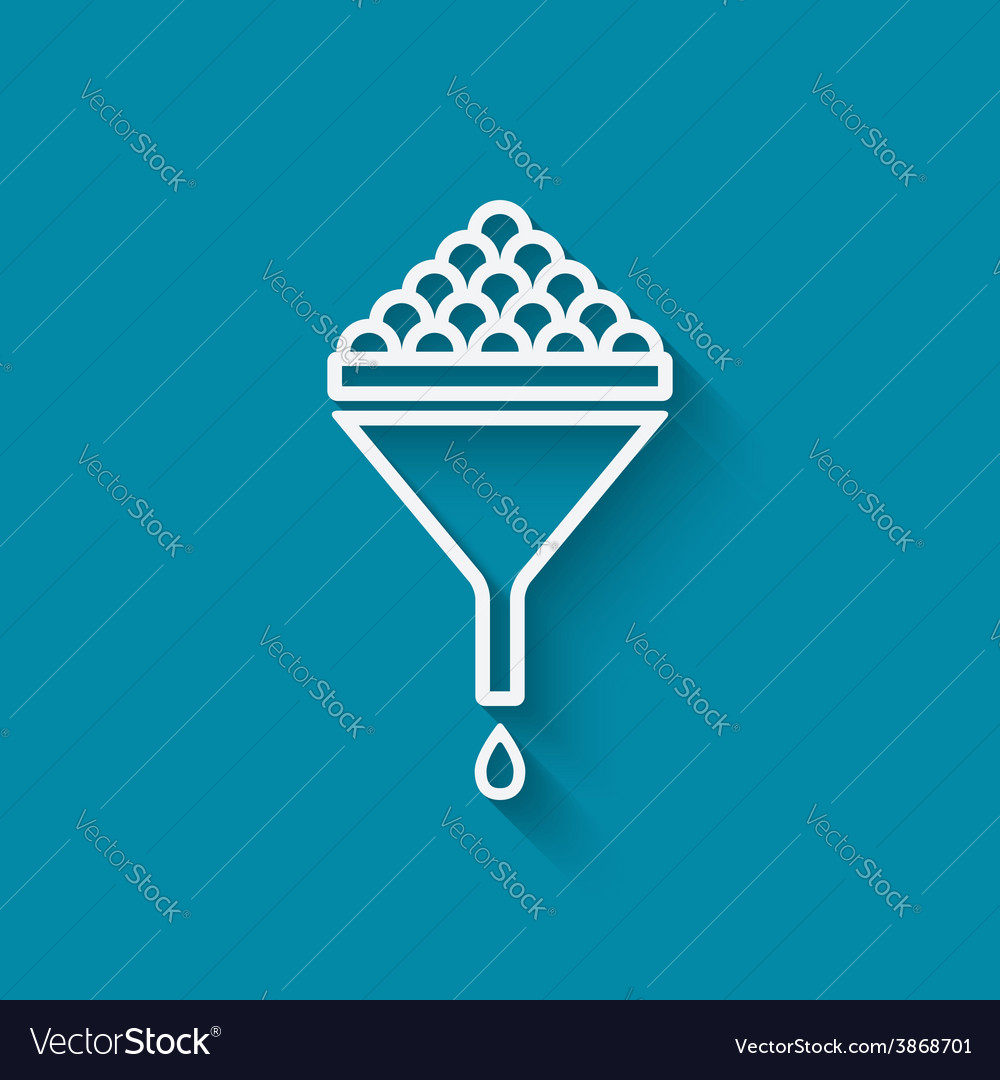 Filter data symbol Royalty Free Vector Image - VectorStock