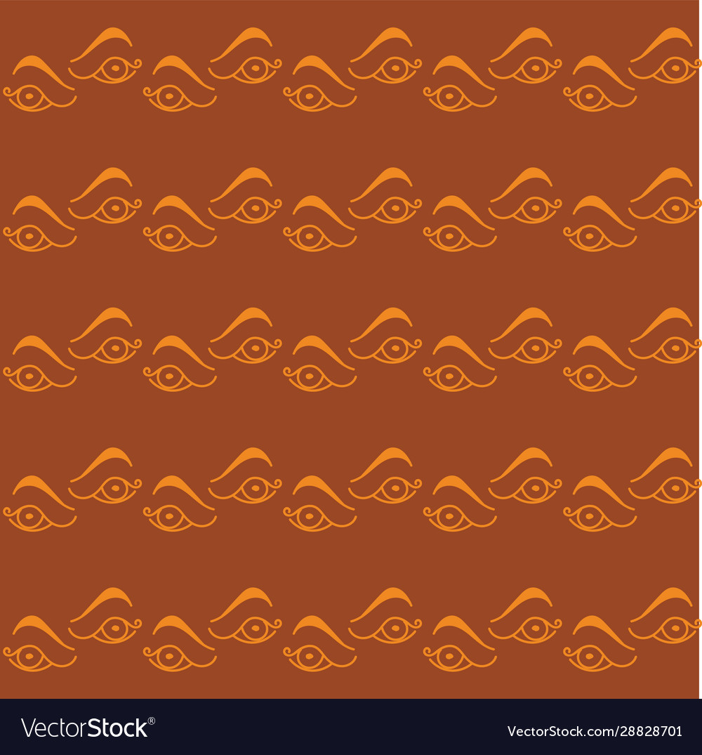 Seamless pattern with rows eyes Royalty Free Vector Image