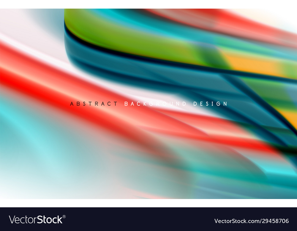 Abstract background - fluid color gradient waves Vector Image