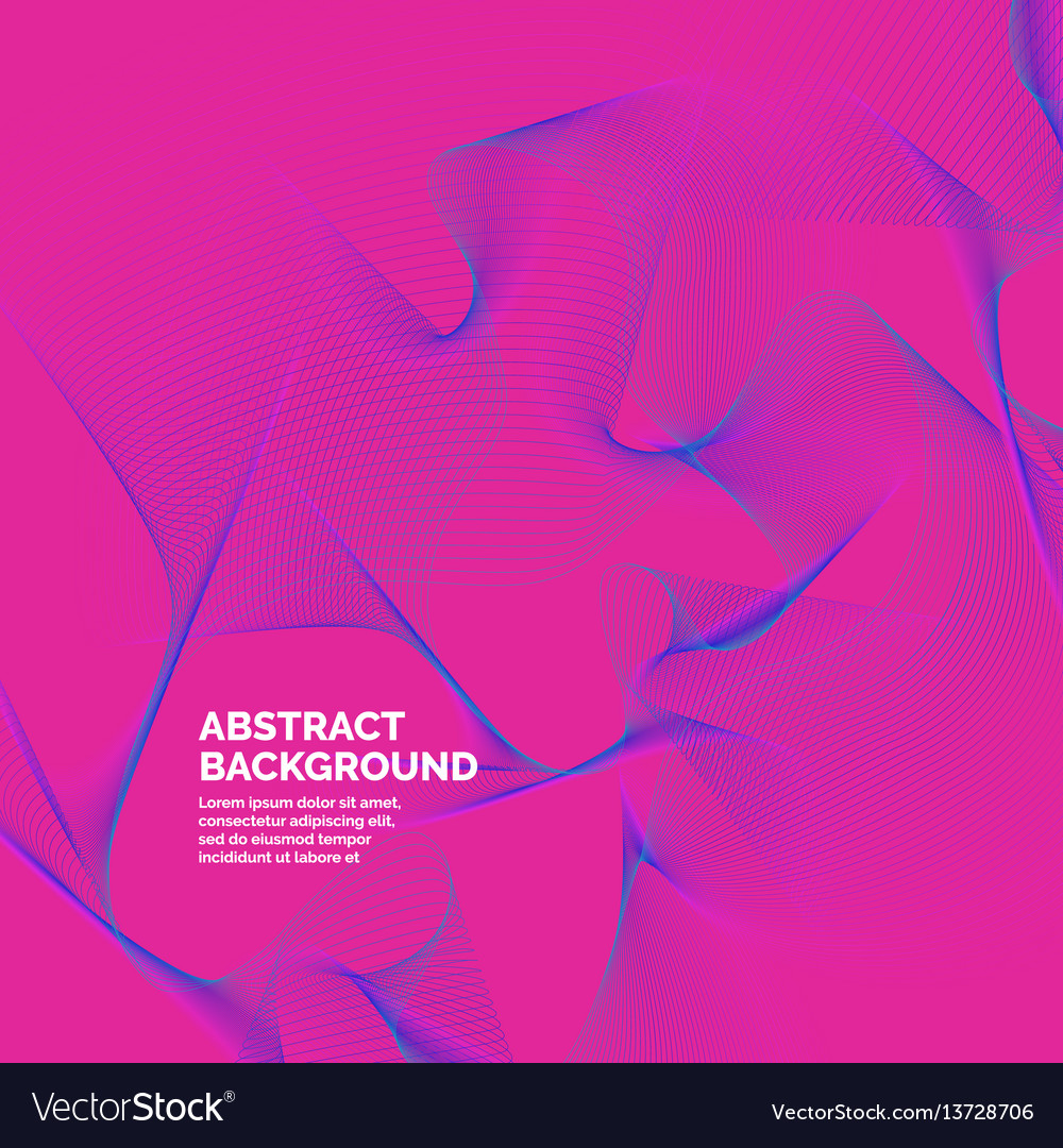 Abstract background with a dynamic waves Vector Image