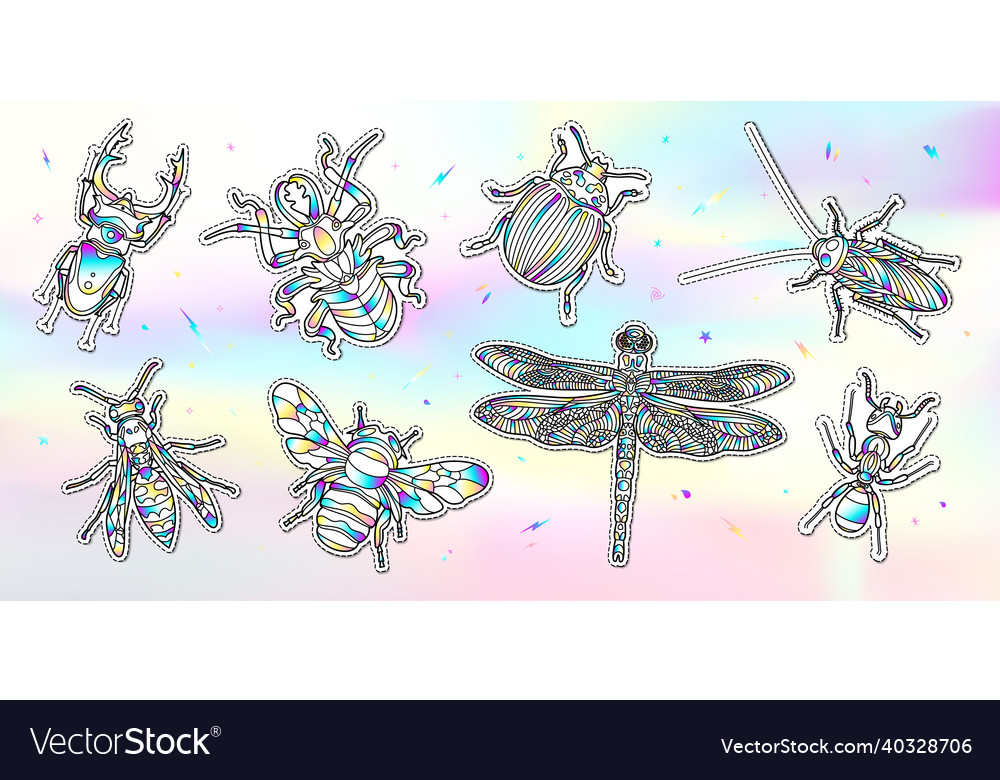 Abstract insects Royalty Free Vector Image - VectorStock