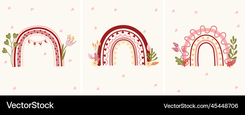 Beautiful compositions with colorful flower Vector Image