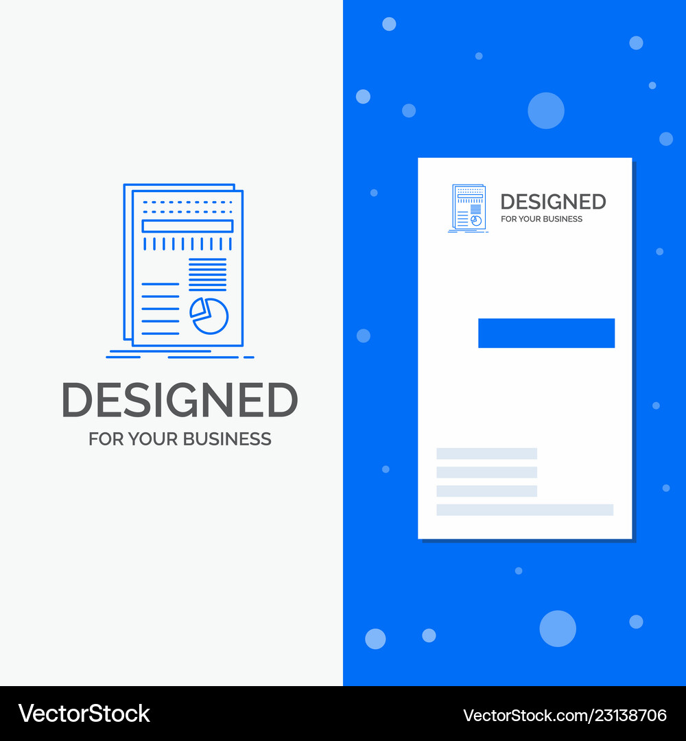 Business logo for data finance report Royalty Free Vector