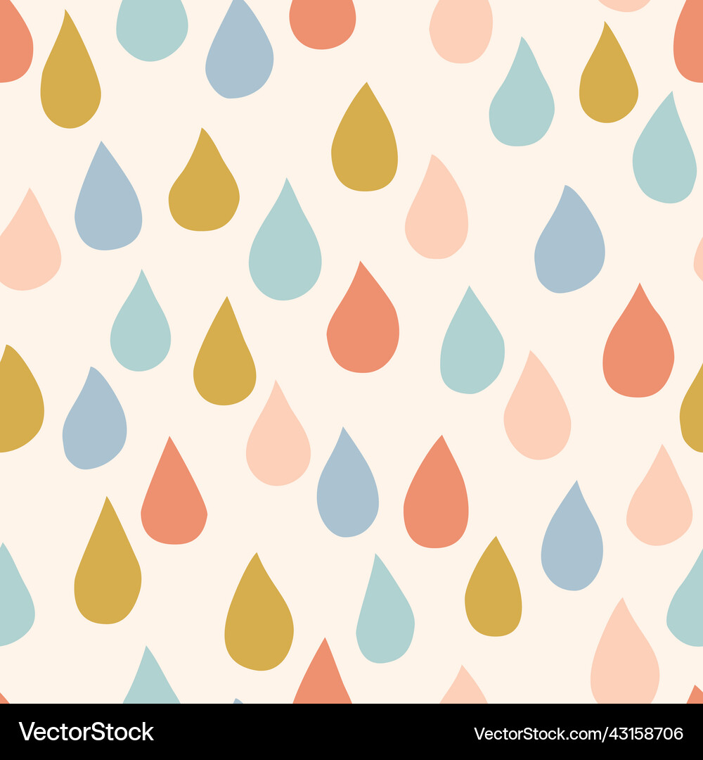 Cartoon Raindrops Background Umbrella Raindrops Cartoon Images