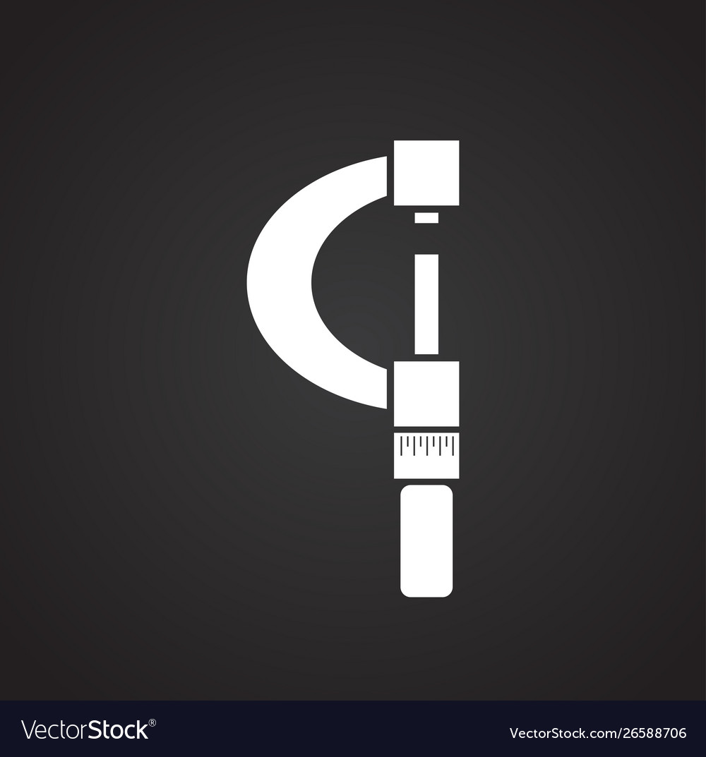 Measuring Tool Icon On Background For Graphic Vector Image