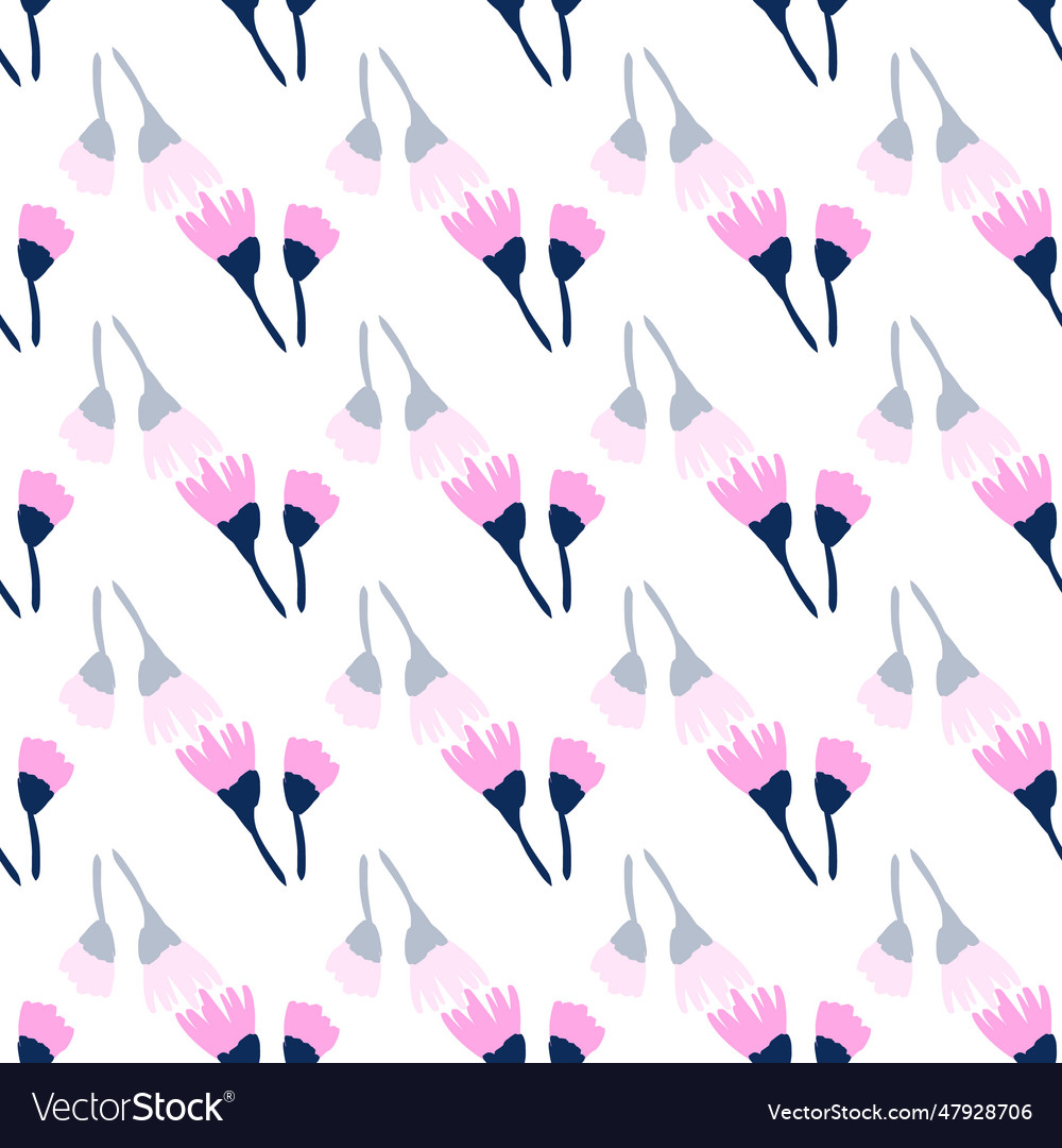 Seamless pattern summer flowers Royalty Free Vector Image Seamless pattern summer flowers Royalty Free Vector Image