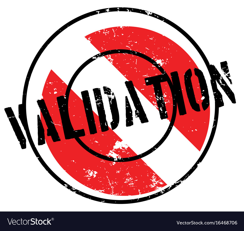 Validation rubber stamp Royalty Free Vector Image