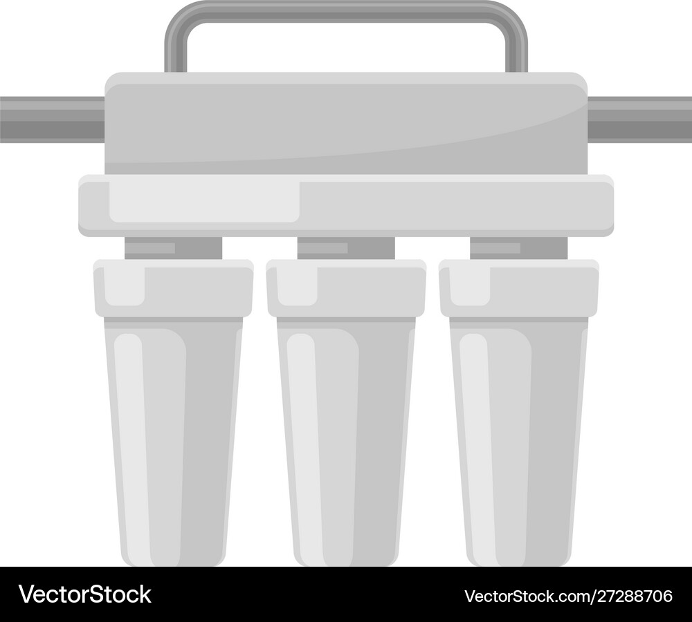 Water filter system of modern reverse osmosis Vector Image