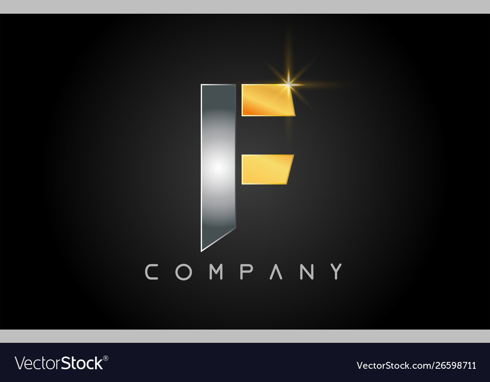 Alphabet letter f logo company icon design Vector Image