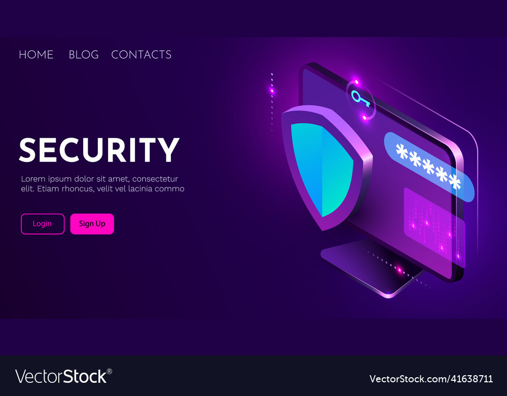 Cybersecurity Shield - Data Protection Royalty Free Vector