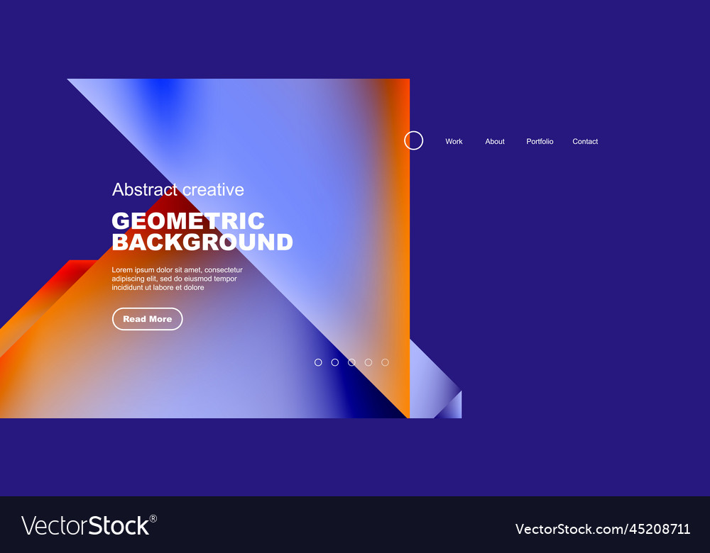 Fluid gradient geometric triangles abstract Vector Image