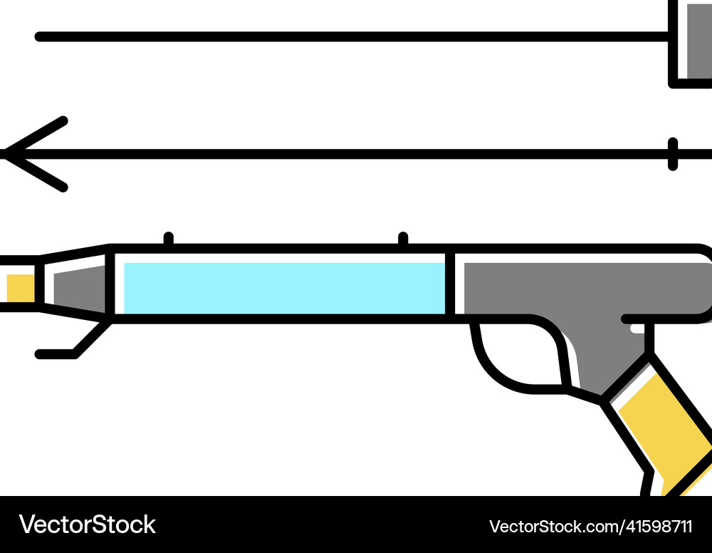 Harpoon weapon color icon sign Royalty Free Vector Image