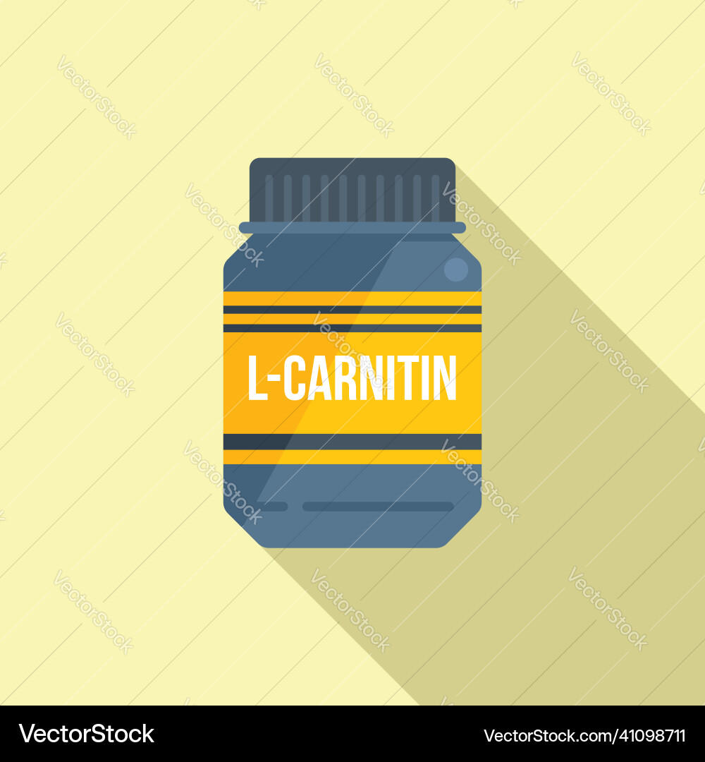 Nutrition supplement icon flat sport Royalty Free Vector