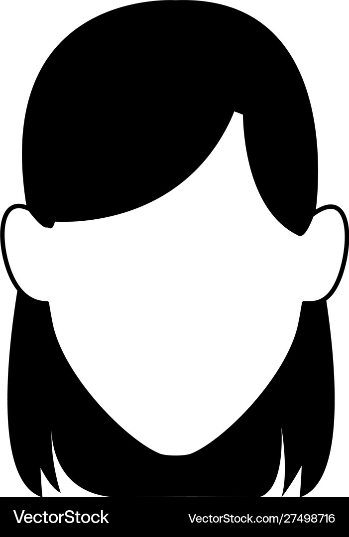 Avatar woman face icon Royalty Free Vector Image