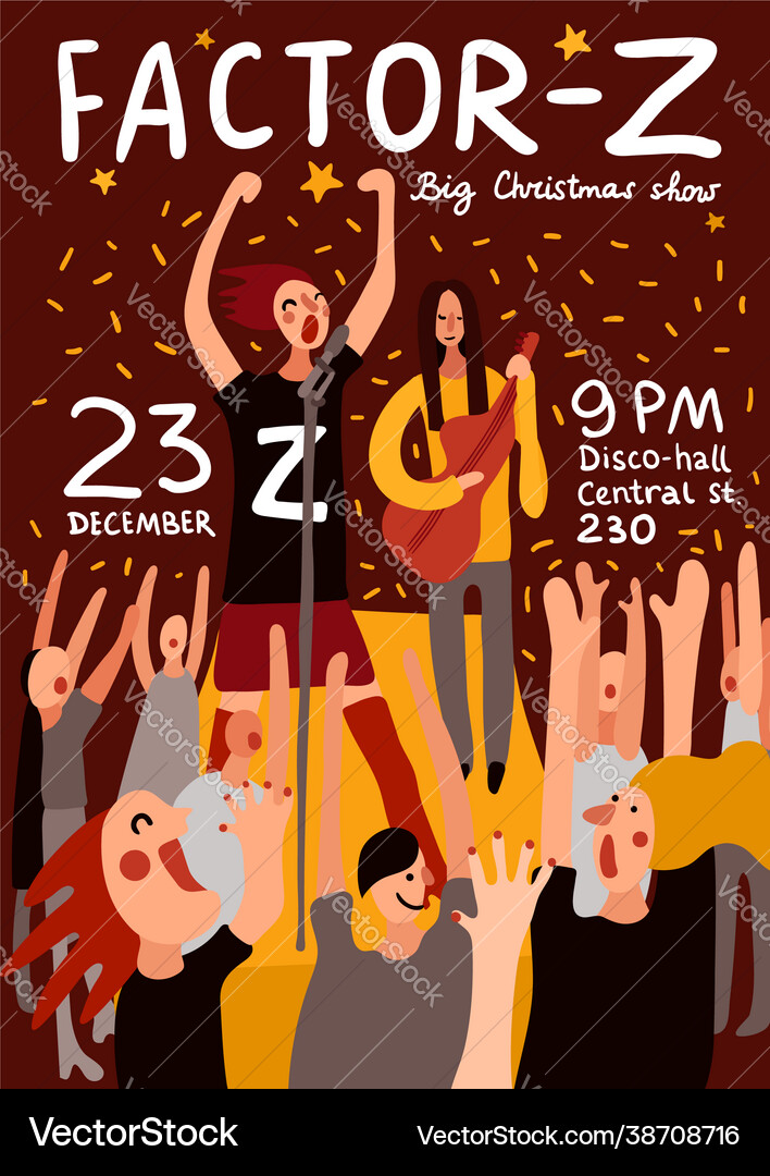 Club party poster Royalty Free Vector Image - VectorStock