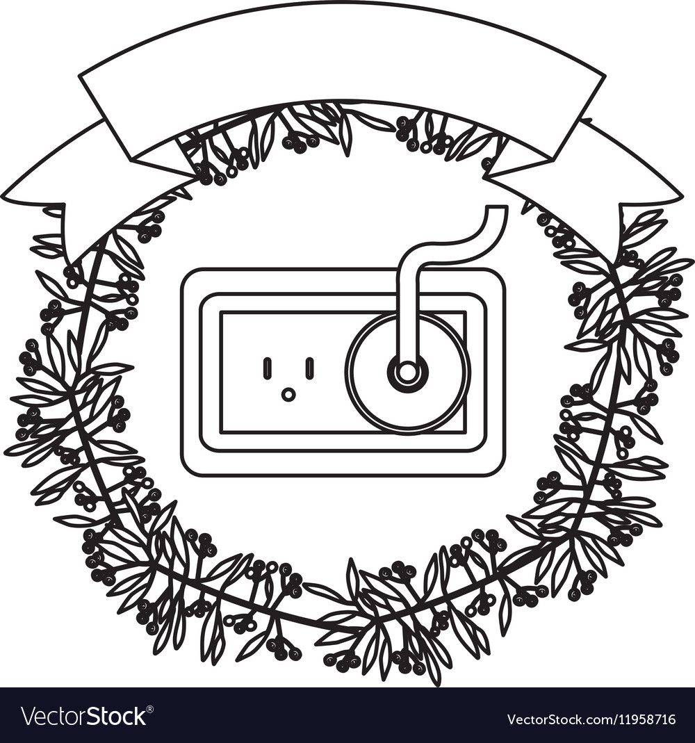 Isolated plug design Royalty Free Vector Image