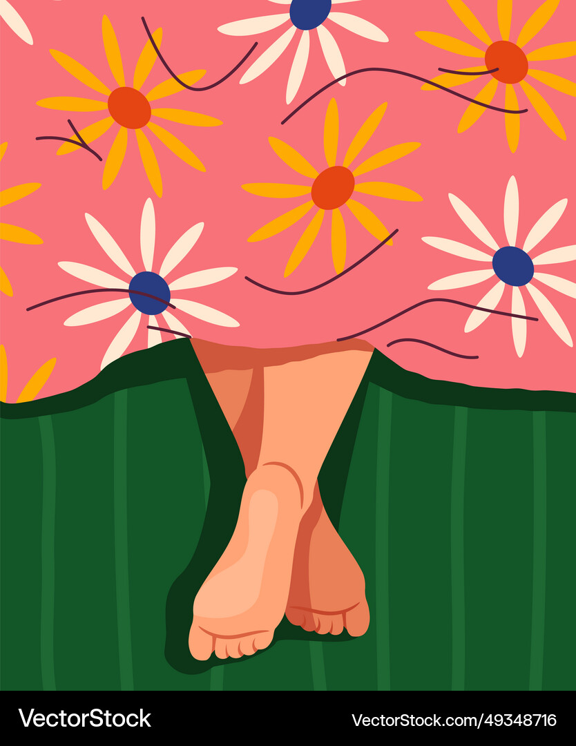 Morning routine poster Royalty Free Vector Image