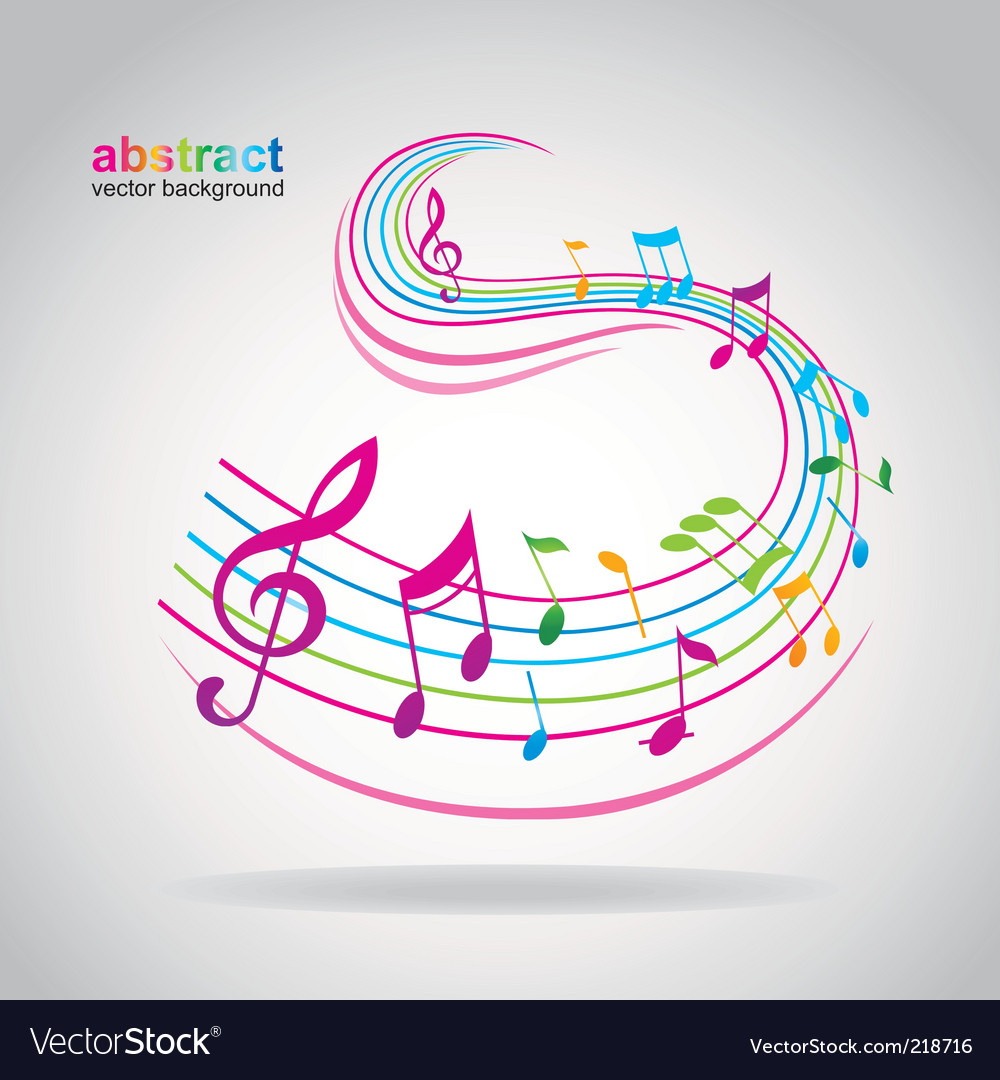 Musical Notes Background Royalty Free Vector Image