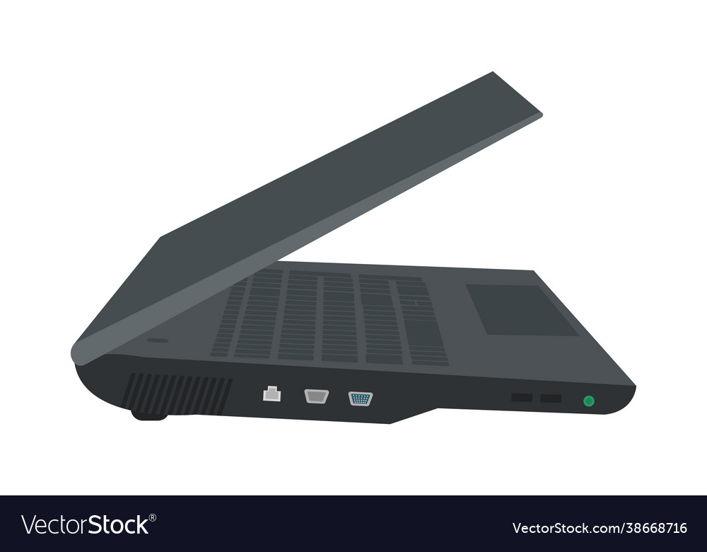 Portable computer design Royalty Free Vector Image