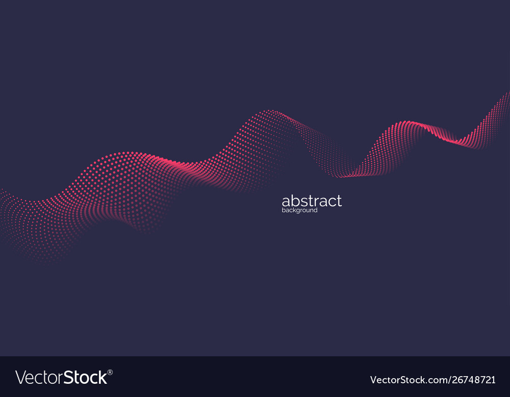 Abstract background with dynamic waves Royalty Free Vector