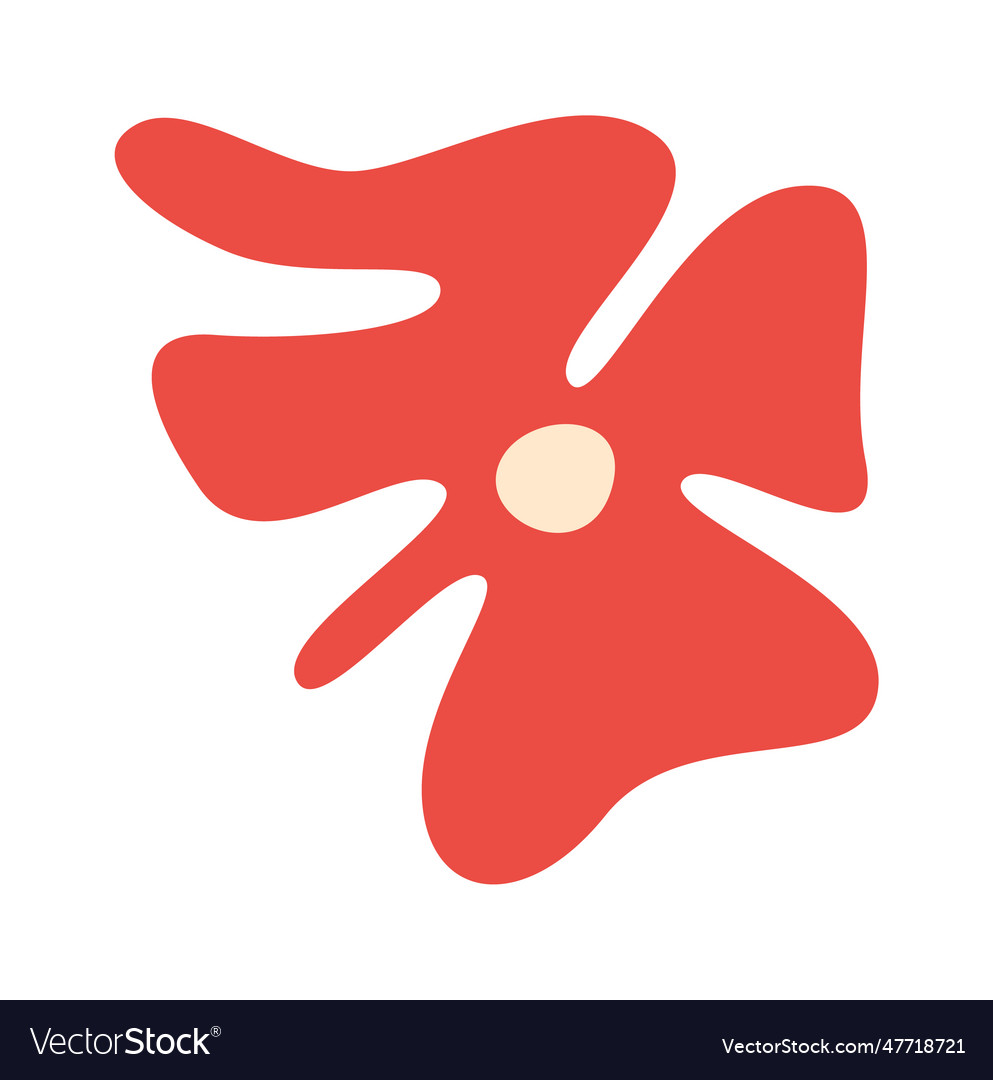 Abstract flower head Royalty Free Vector Image