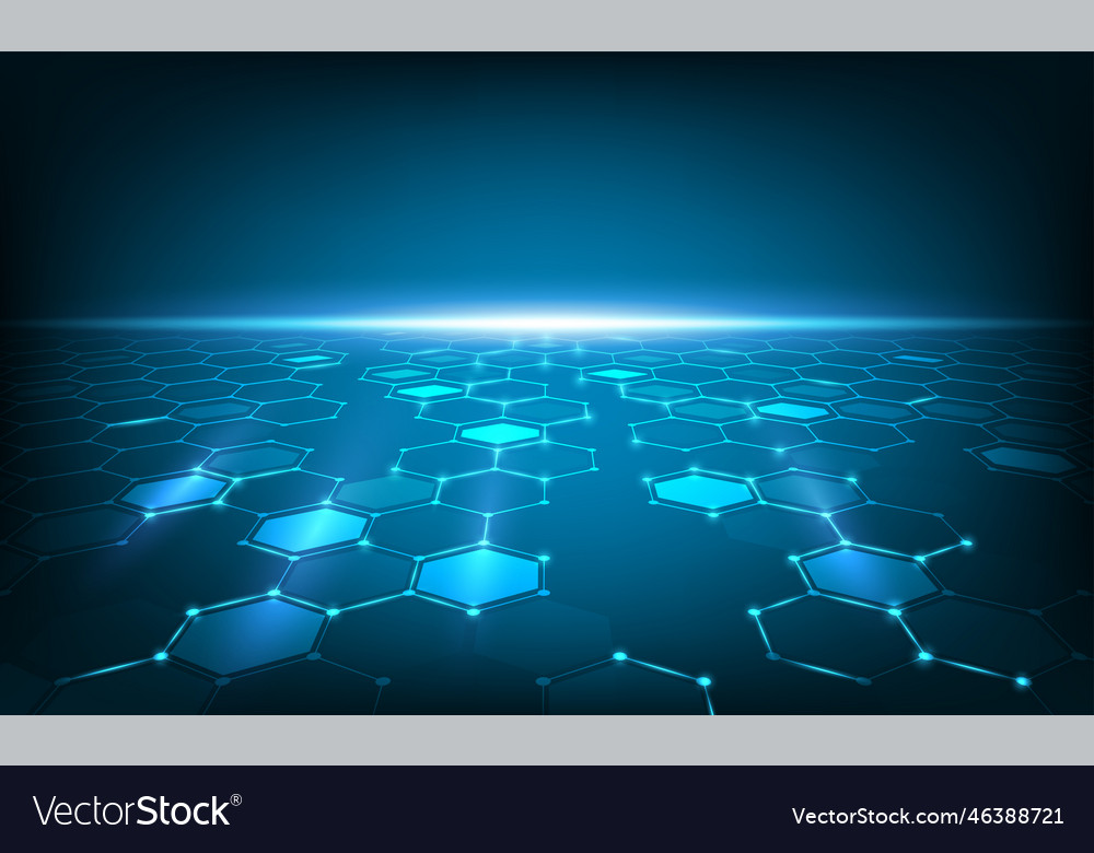Background Consisting Of Set Of Hexagonal Cells Vector Image