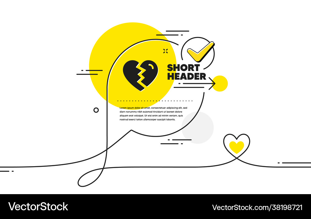 Break up love icon divorce sign Royalty Free Vector Image