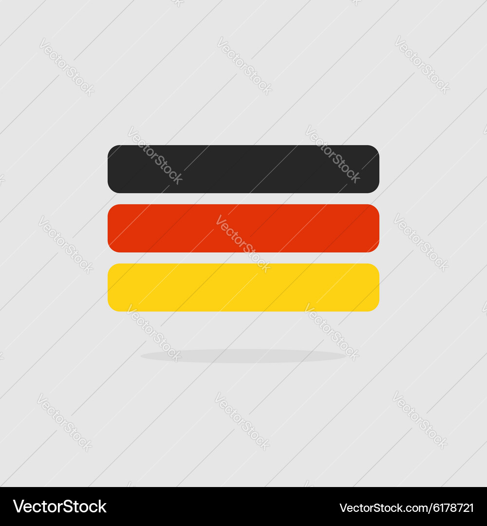 Germany flag stylized german of geometrical Vector Image