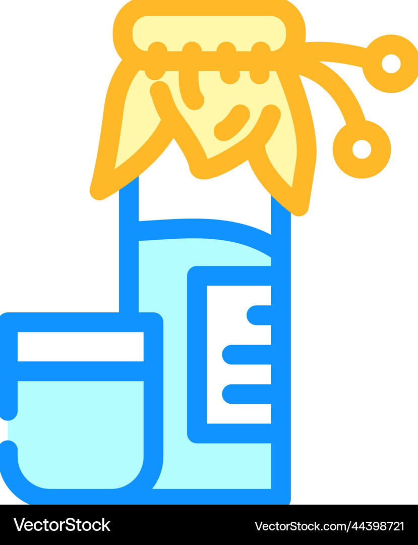 Kefir milk product color icon Royalty Free Vector Image