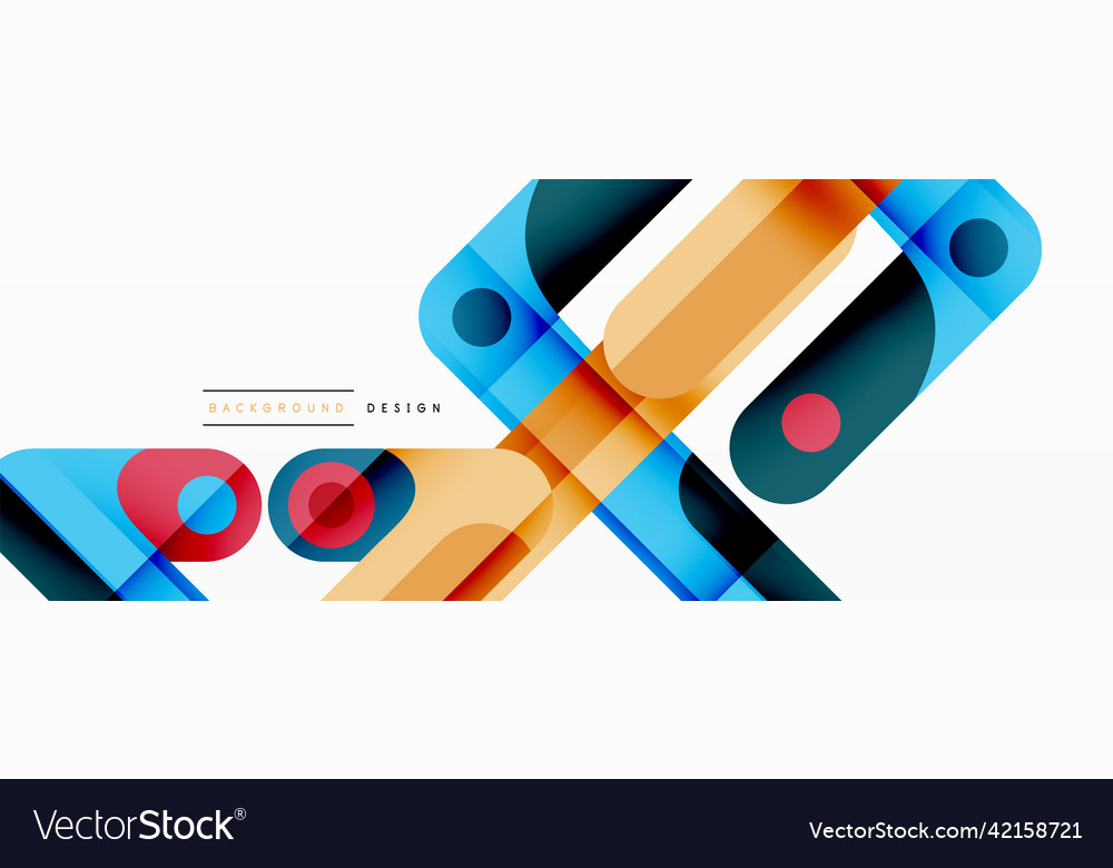 Lines geometric creative abstract background Vector Image