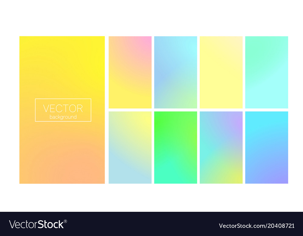 Modern gradient set abstract background Royalty Free Vector