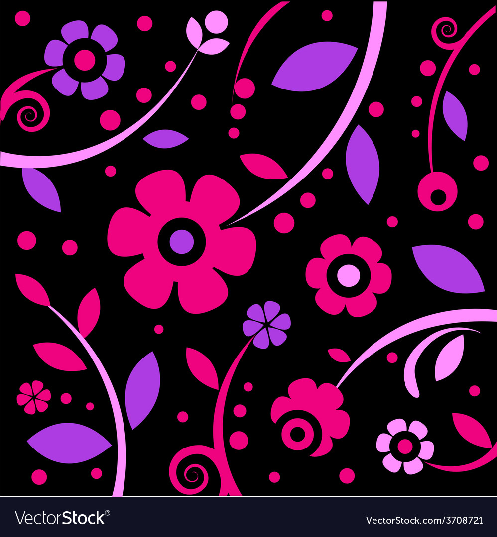 Stylish black and pink pattern Royalty Free Vector Image
