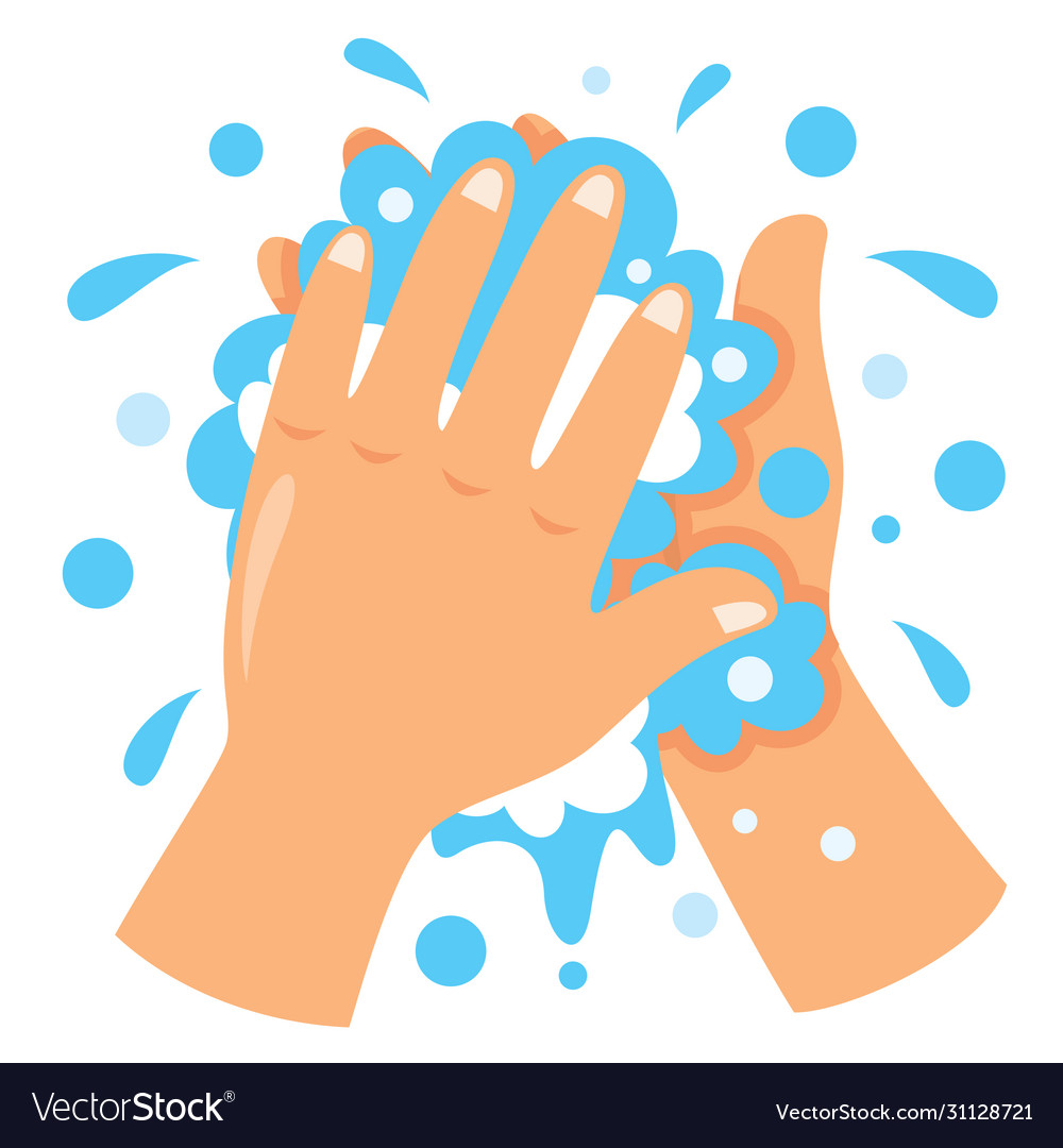 Washing hands Royalty Free Vector Image - VectorStock
