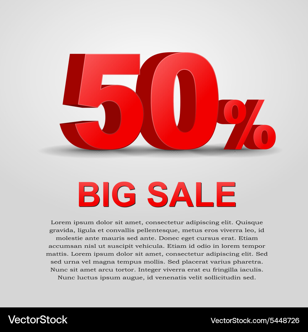 Design a poster for sale Royalty Free Vector Image