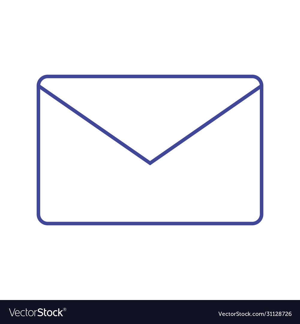Envelope message letter communication isolated Vector Image