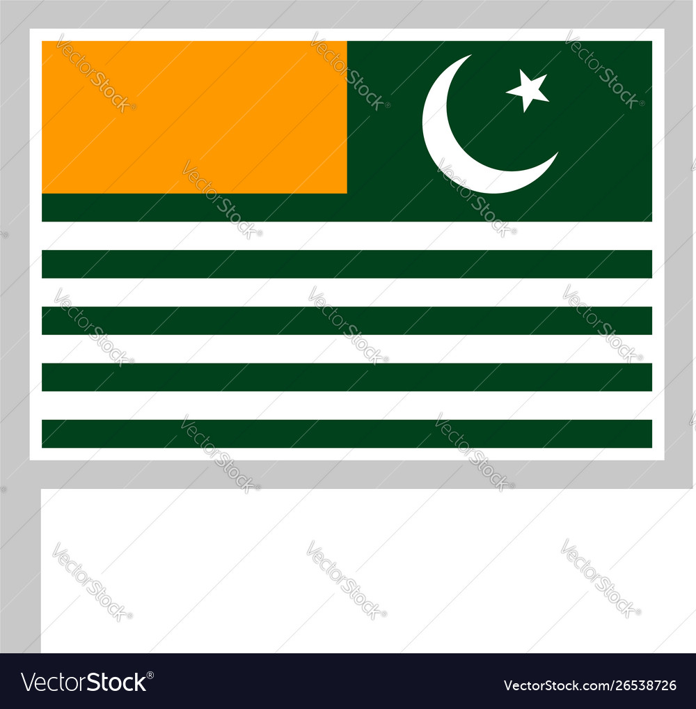 Flag on flagpole rectangular shape icon white Vector Image