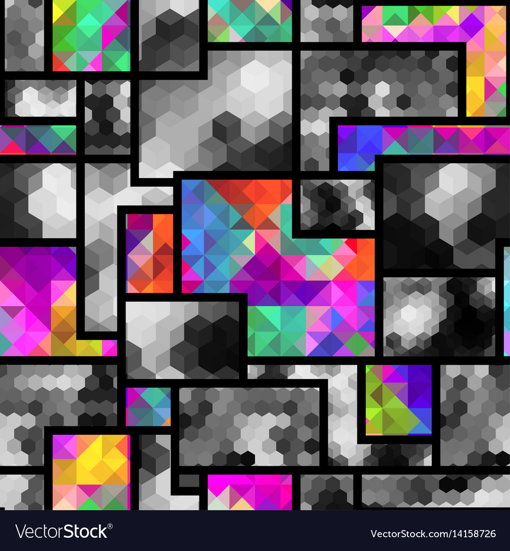 Geometric abstract pattern Royalty Free Vector Image