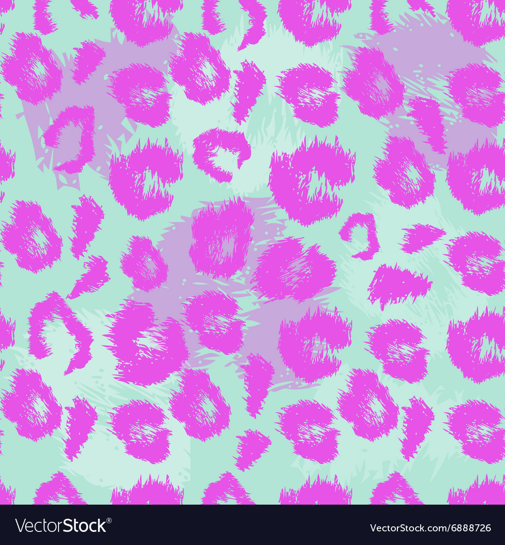 Leopard print pattern repeating seamless Vector Image