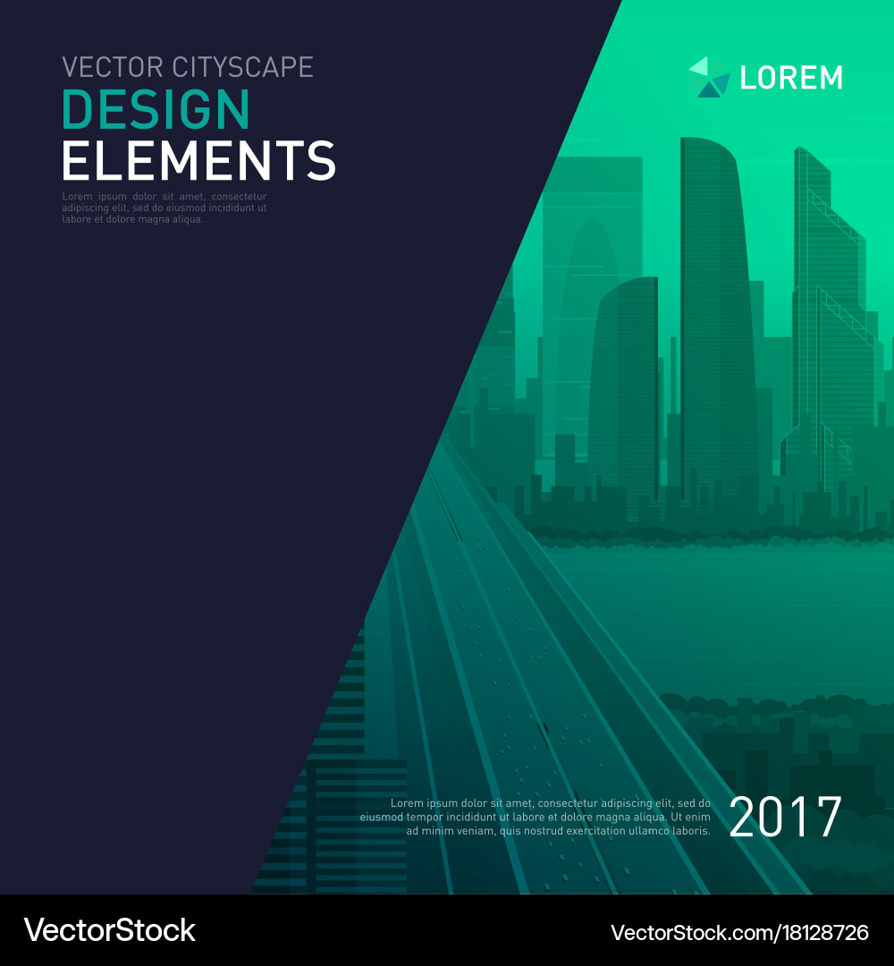 Modern background template design for investment Vector Image