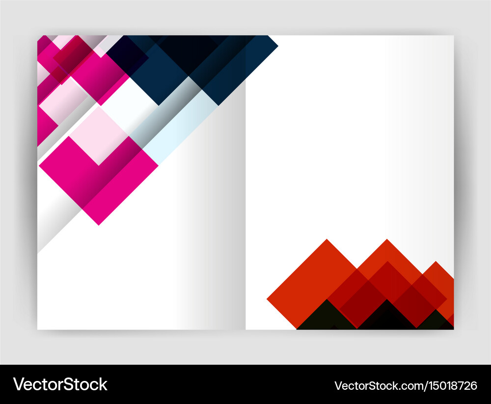 Square design corporate business flyer Royalty Free Vector