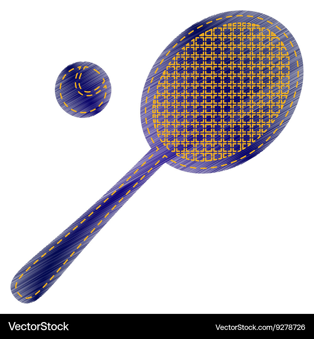 Tennis racquet sign Royalty Free Vector Image - VectorStock