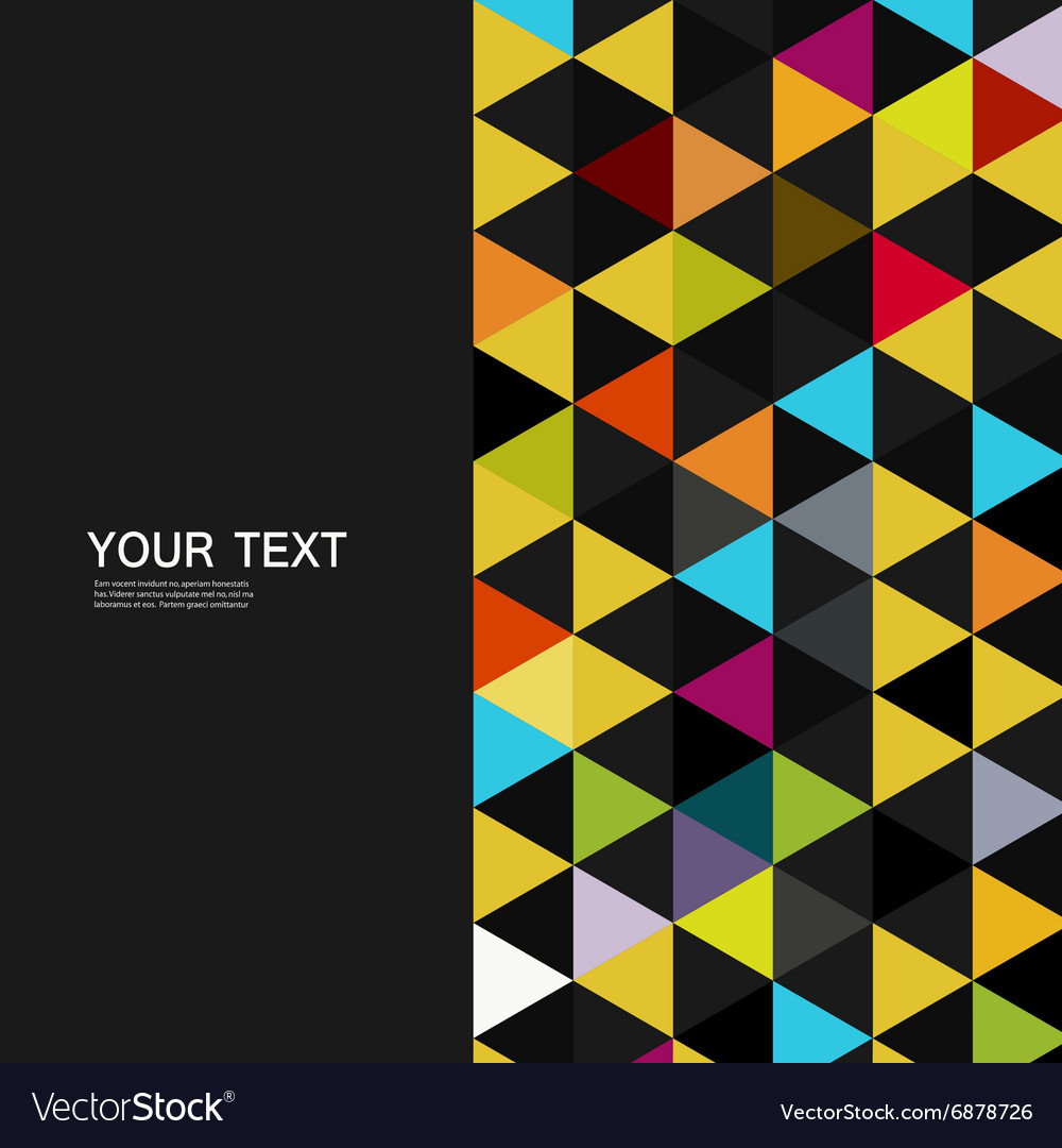 Triangle texture background Royalty Free Vector Image