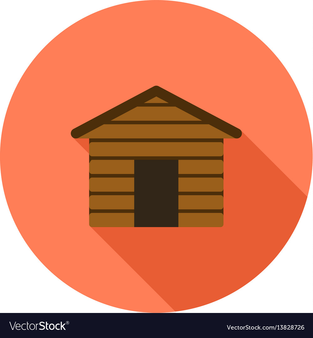 Wood cabin Royalty Free Vector Image - VectorStock